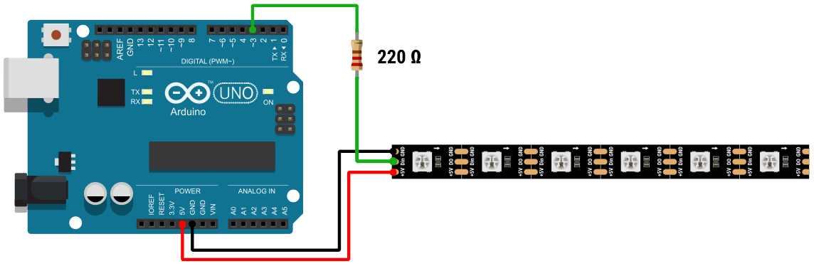 How to Control WS2812B Addressable RGB LEDs using Arduino