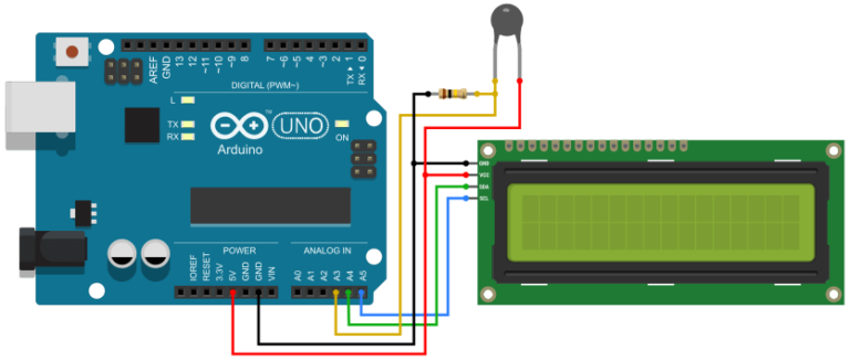 Make an Arduino Temperature Sensor using Thermistor